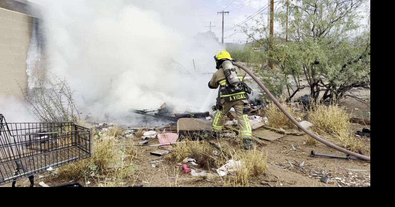 Crews respond to homeless encampment fire on Tucson's southwest side ...