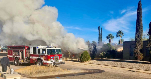 Tucson Fire Department responds to a single story house fire | News ...