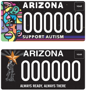 ADOT releases autism support plate and redesigns National Guard plate ...