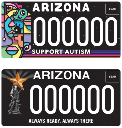 ADOT releases autism support plate and redesigns National Guard plate ...