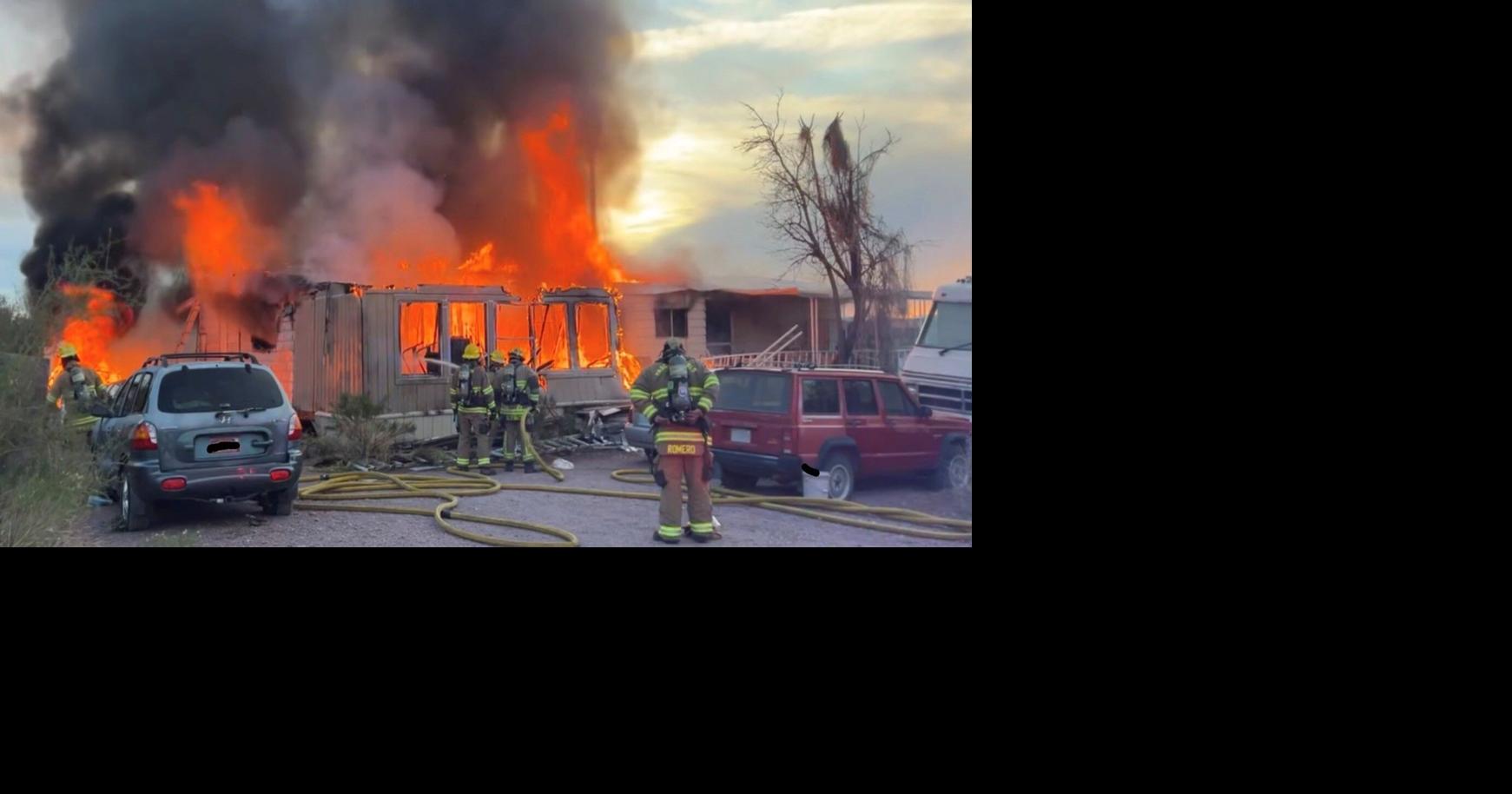 Investigation underway after double-wide trailer fire on Tucson's ...