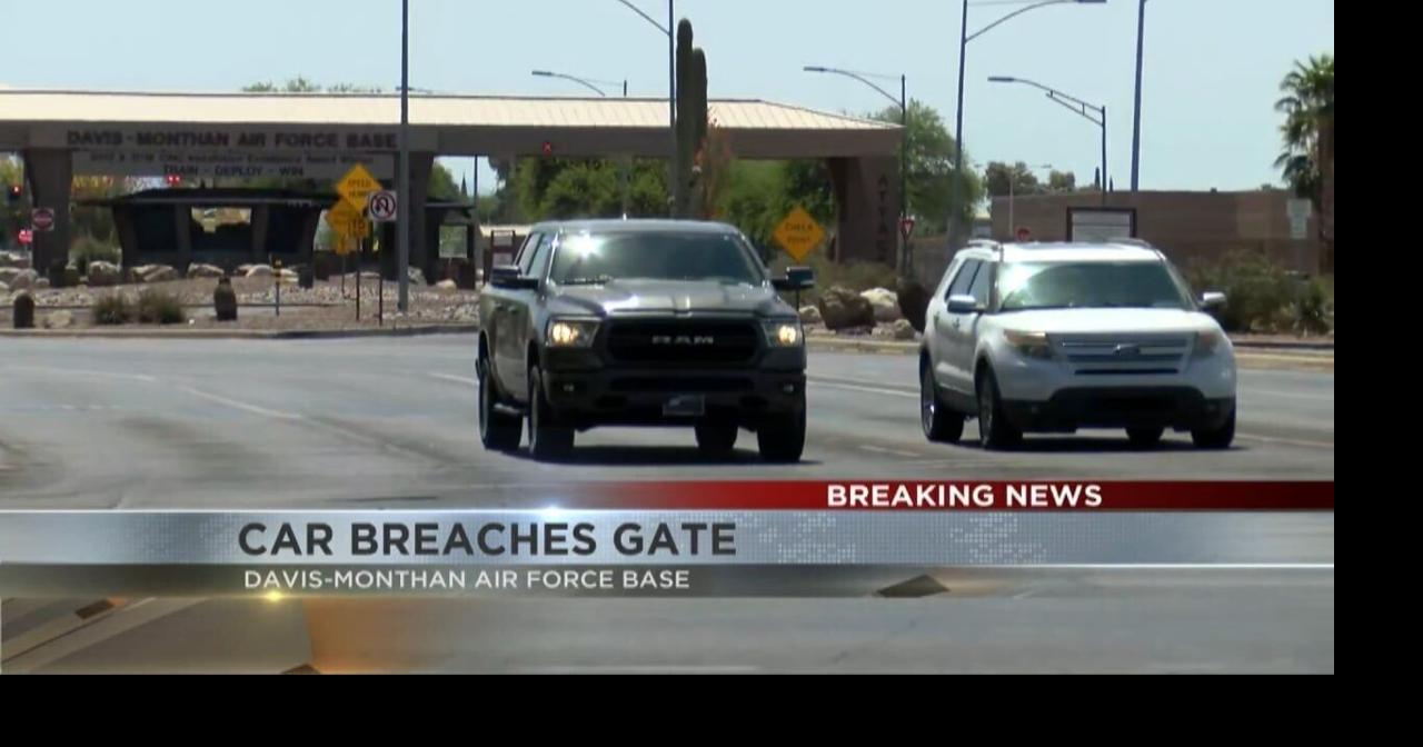 Investigation underway after car breaches Davis-Monthan gate | Video ...