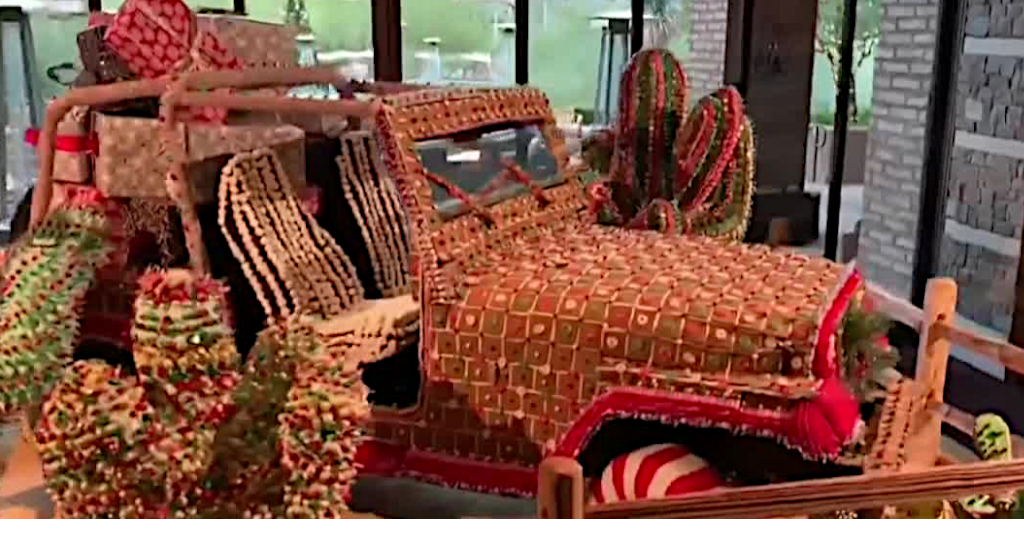 Pastry chefs spend over 200 hours creating life-size gingerbread Jeep ...