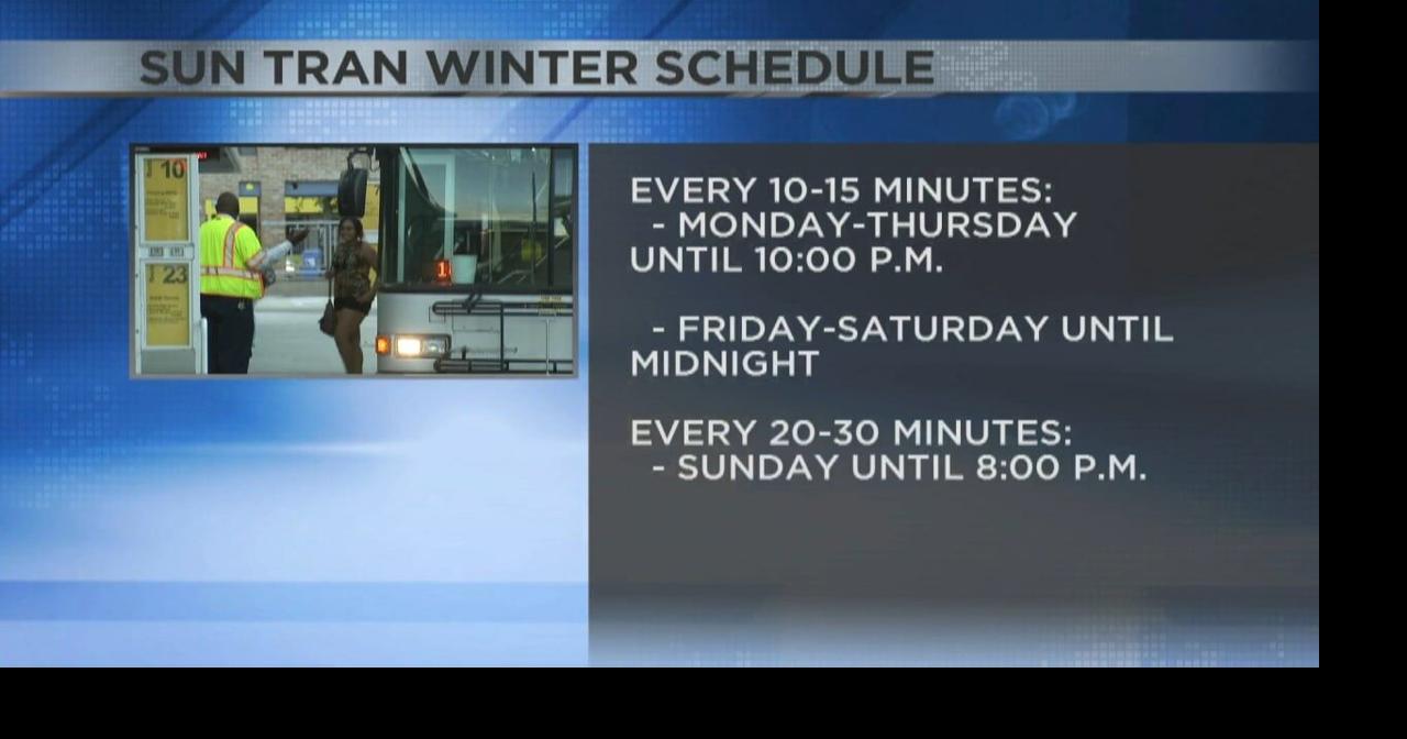 Sun Tran winter schedule starts today | Video | kvoa.com
