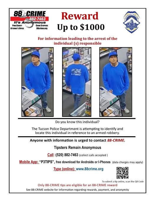 Reward offered for tips on armed robbery suspect | Crime | kvoa.com