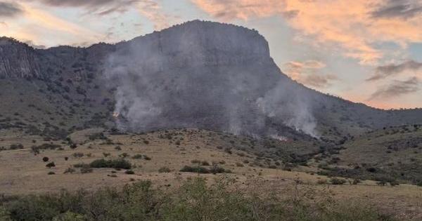 Lightning strike causes fire in Whetstone Mountains | News | kvoa.com
