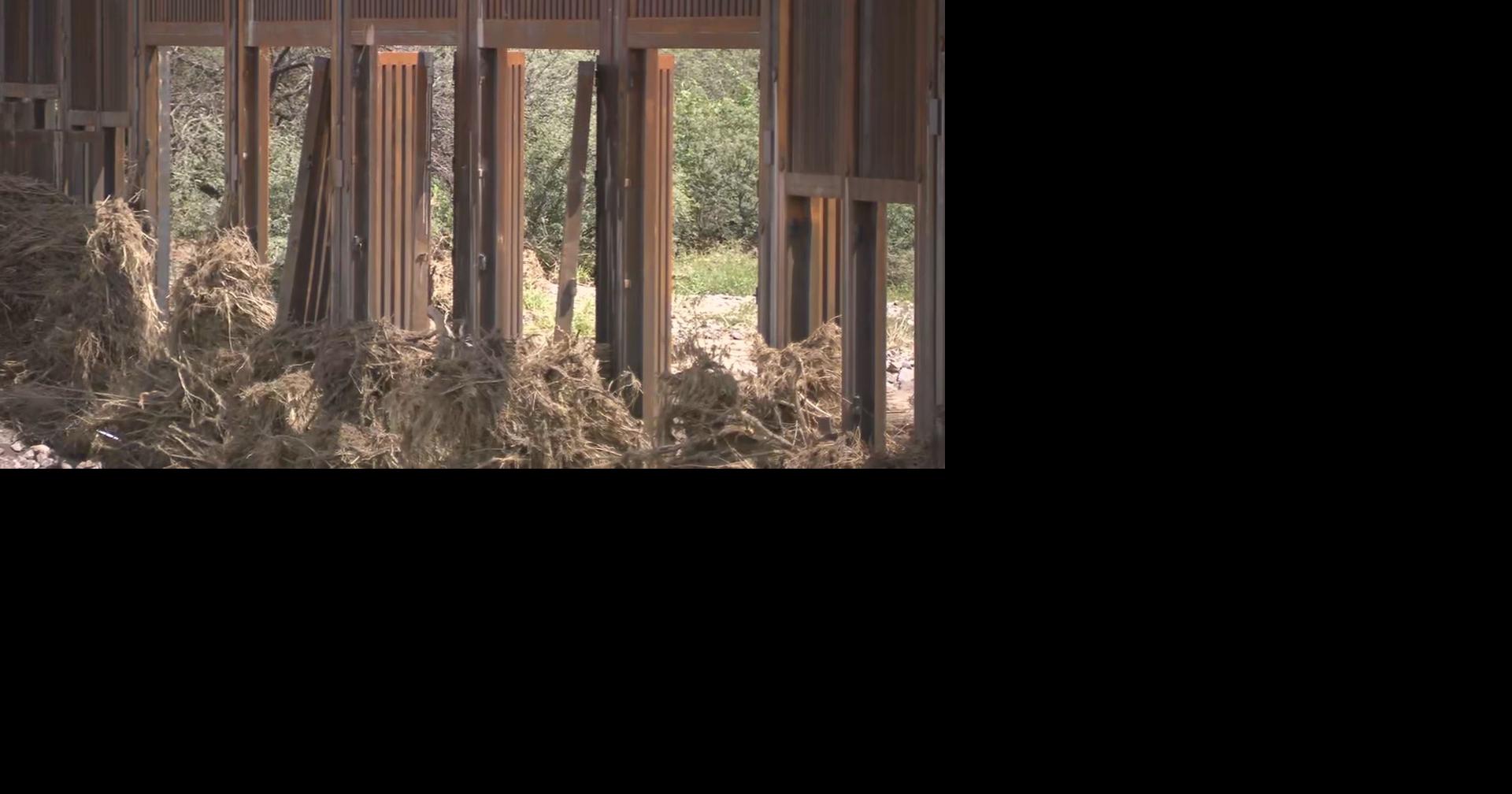 Monsoon damages border wall, migrants continue to cross in large ...