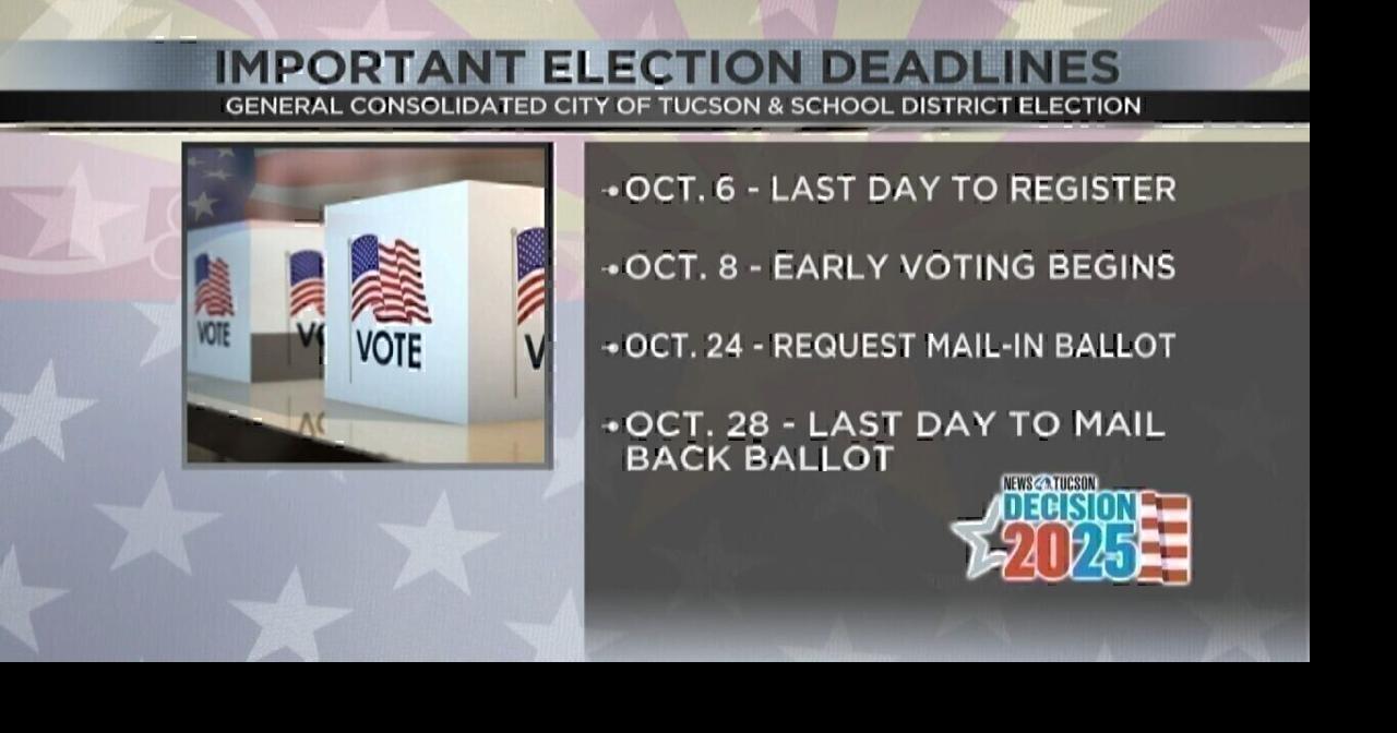 Important election deadlines ahead of Election Day in November | Video ...