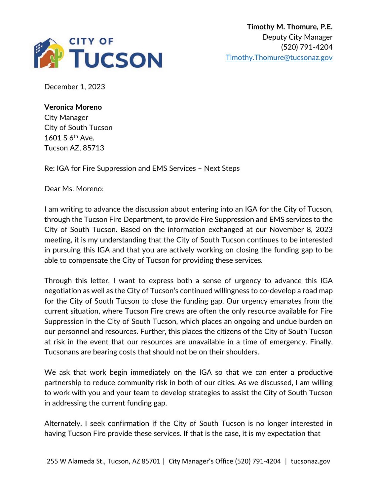 South Tucson facing fire department staffing crisis | News | kvoa.com