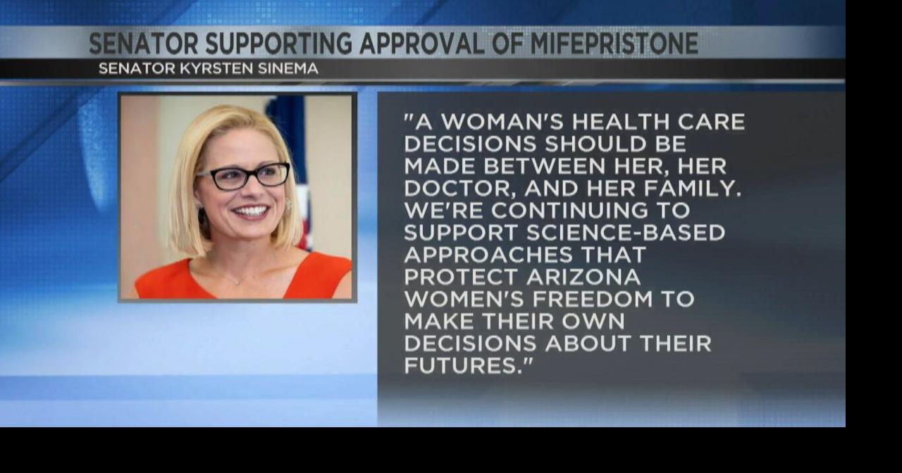 Senator Krysten Sinema supporting approval of Mifepristone | Video ...