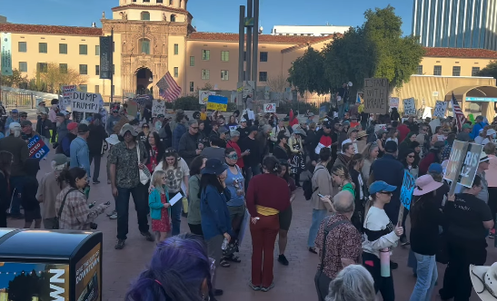 Tucson joins national protests with march, drawing hundreds downtown ...