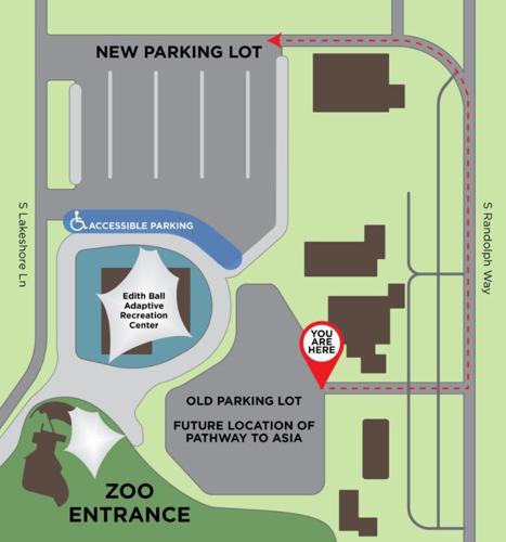 New parking lot will serve the zoo and the adaptive center ...