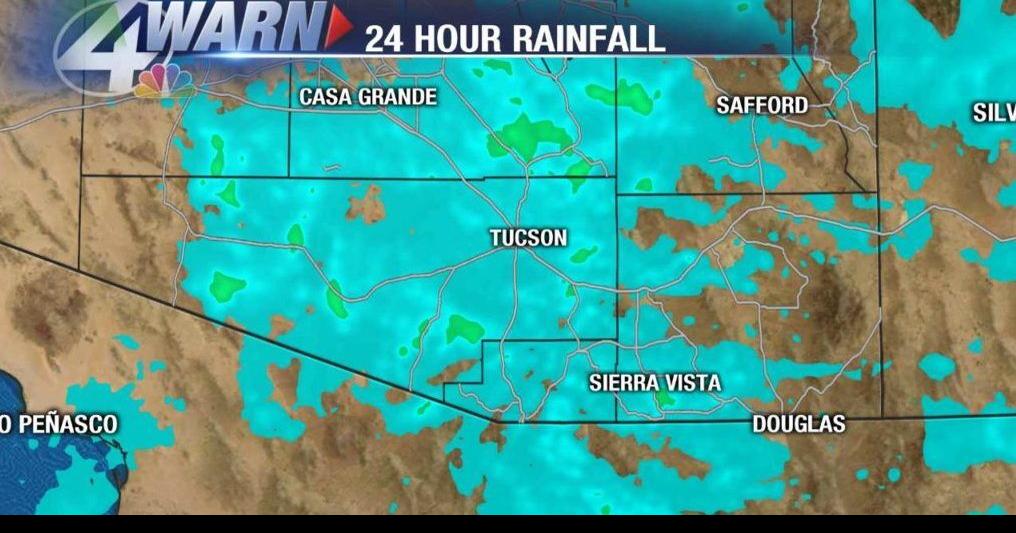 Unofficial rainfall totals from yesterday! | News | kvoa.com