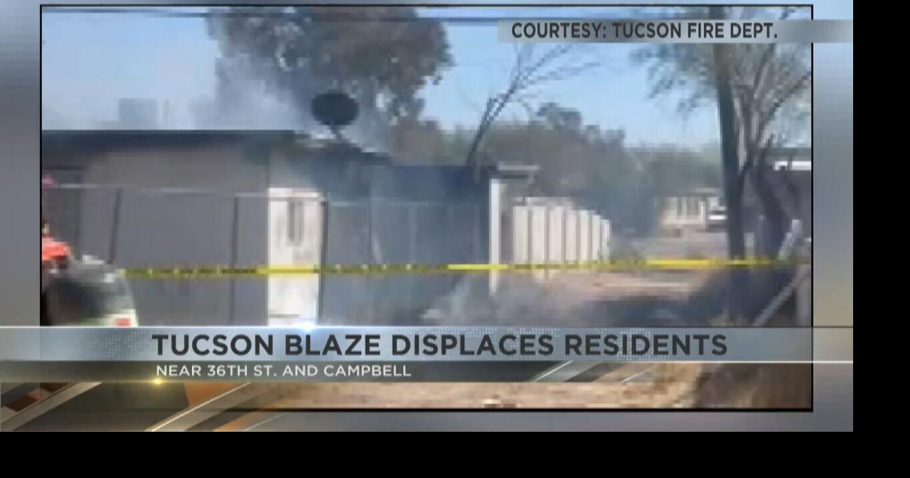 High winds spread Tucson house fire, displacing residents | Video ...