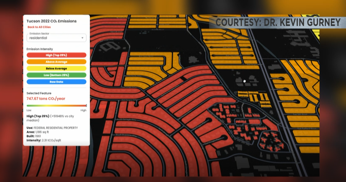 New maps highlight Tucson's carbon emissions by neighborhood | Local ...