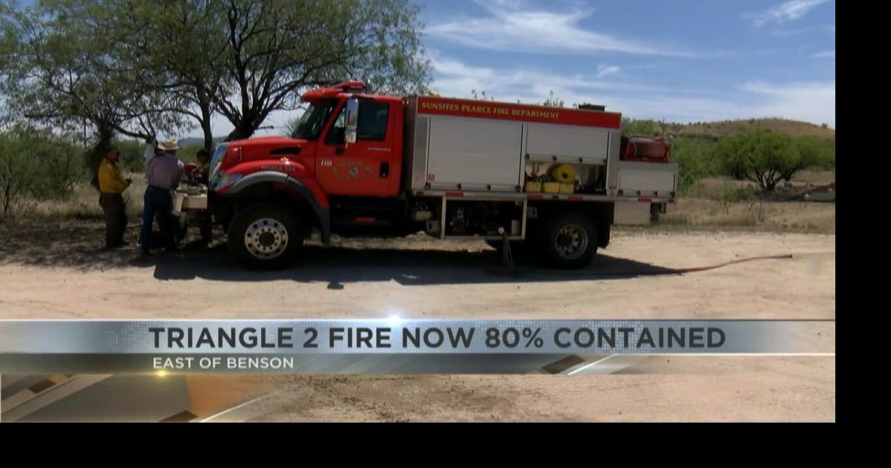 Triangle Fire near Benson reaches 80% containment at 23 acres | Video ...