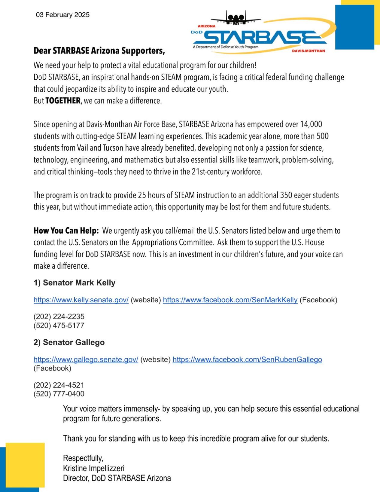 Funding cuts threaten DoD STARBASE Arizona program | Local News | kvoa.com