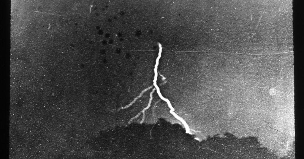 Earliest Known Photo of Lightning | Schnack's Weather Blog | kwwl.com