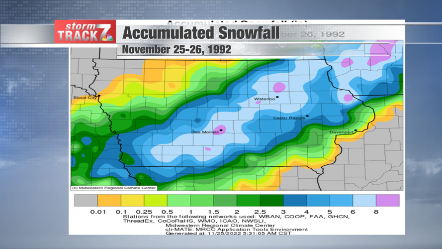 Weather Wonders: 1992 Pre-Thanksgiving Snowstorm | Schnack's Weather ...