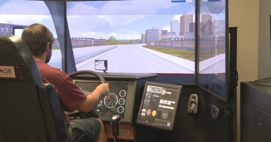 Hawkeye unveils truck driving simulators, veterans apprenticeship ...