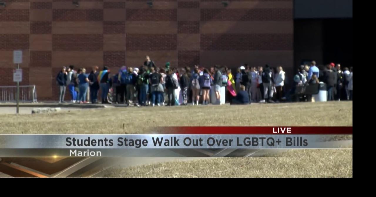 Students Stage Walk Out Over LGBTQ+ Bills | Politics | kwwl.com