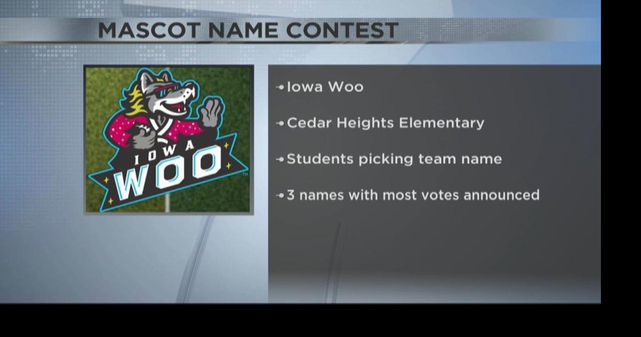 Iowa Woo having Cedar Heights Elementary students pick out the team ...