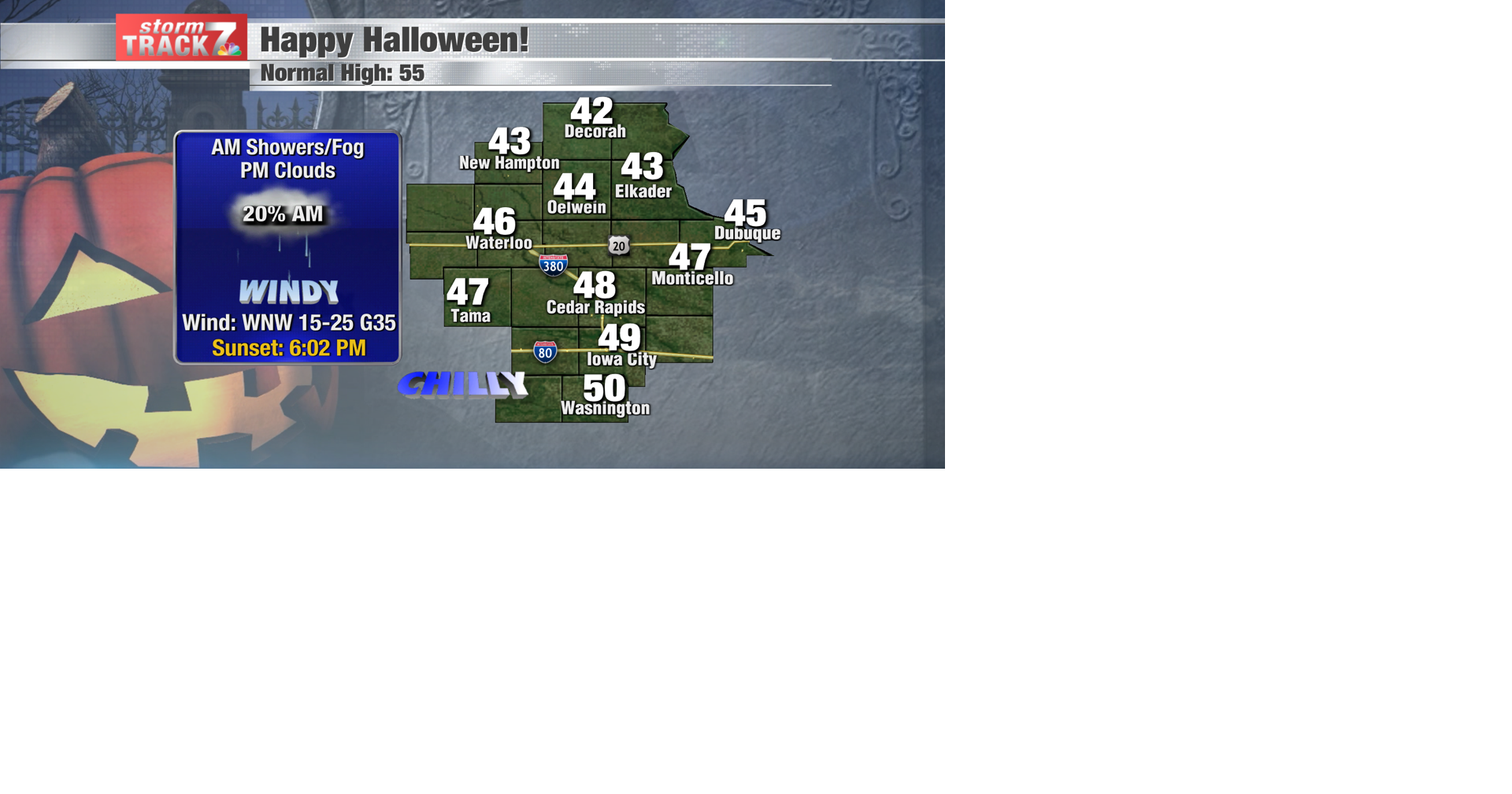 TRACKING: Creepy winds and spooky chills for Halloween | Forecast ...