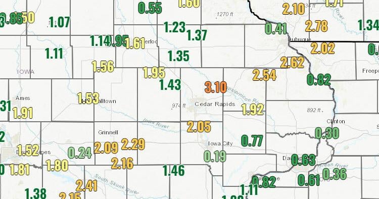 Rain map | | kwwl.com