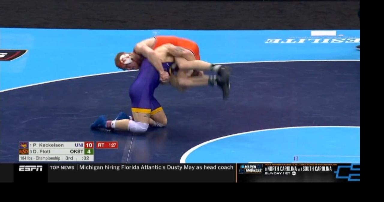 UNI's Keckeisen, Iowa State's Carr Win National Wrestling Championships ...