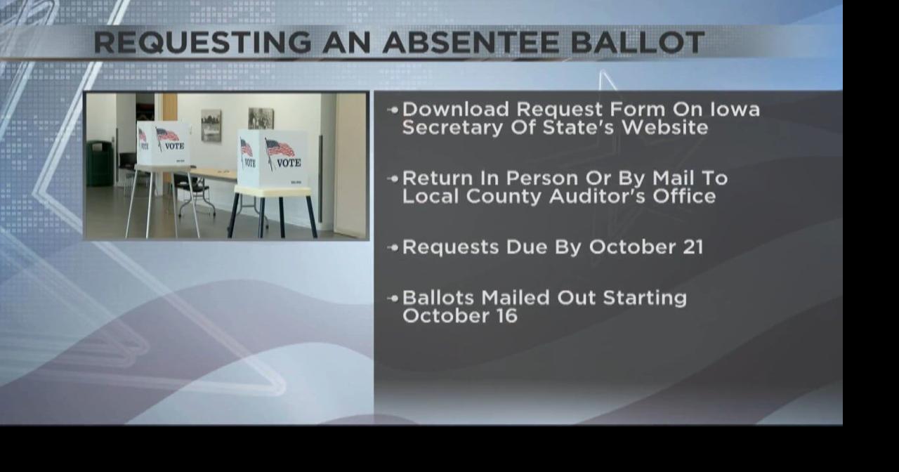 Iowa voters can now request an absentee ballot | Video | kwwl.com
