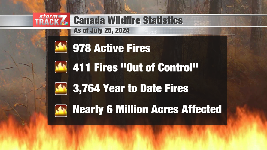 July 25 2024 wildfires update | Schnack's Weather Blog | kwwl.com