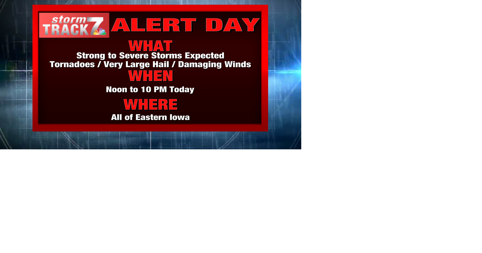 TRACKING: RED ALERT DAY for strong to severe storms this afternoon ...