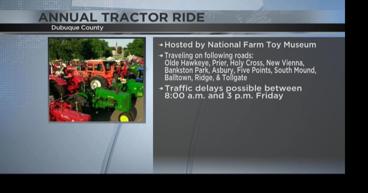 Annual Tractor Ride taking place in Dubuque County Friday | Video ...
