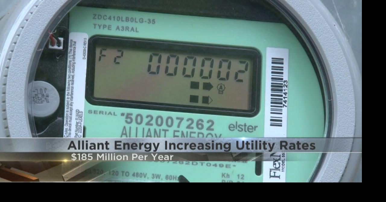 Alliant Energy to increase utility rates | Video | kwwl.com