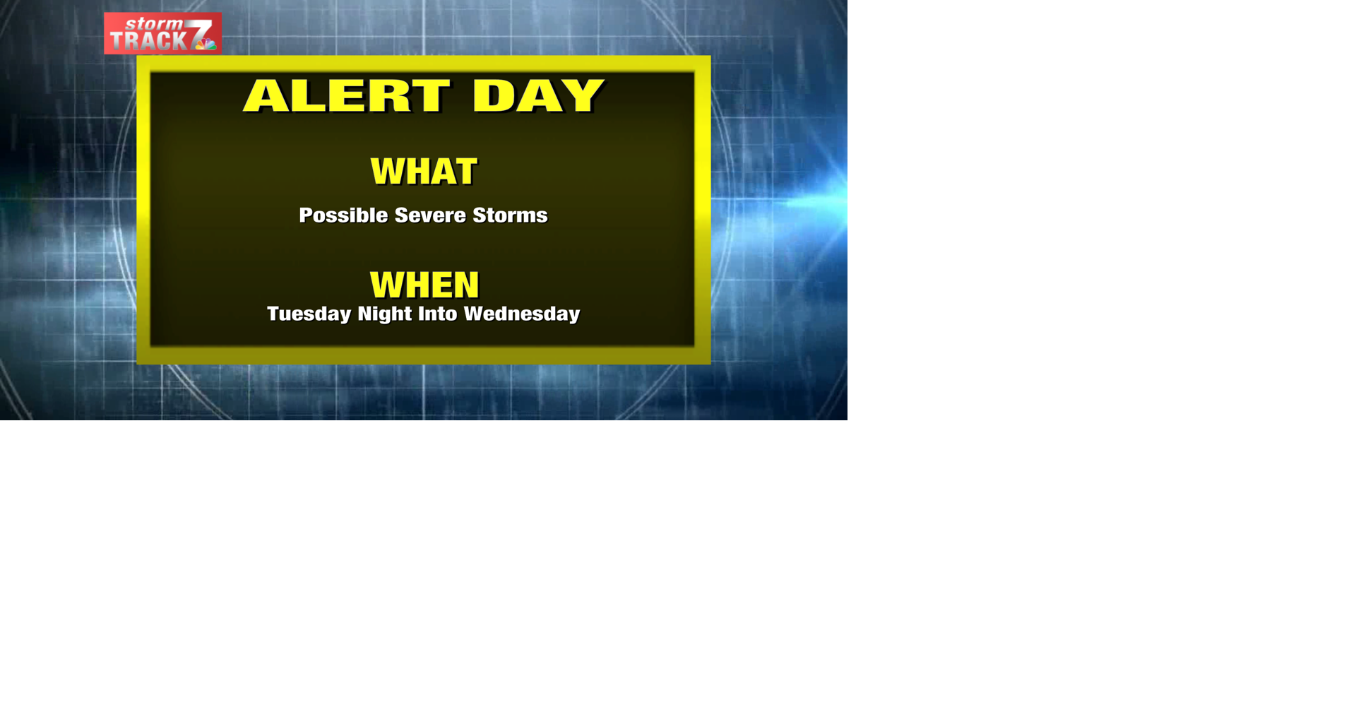 TRACKING: ALERT DAY for possible severe weather Tuesday night and ...