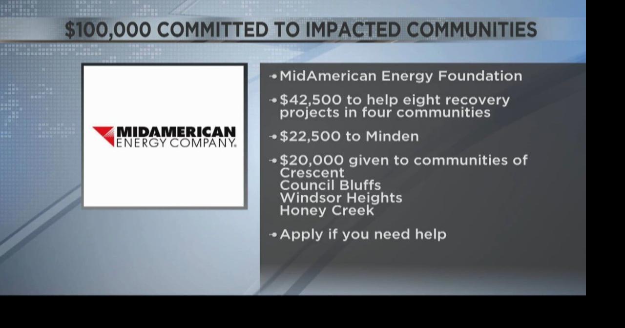 MidAmerican Energy to donate $100,000 to disaster-impacted communities ...