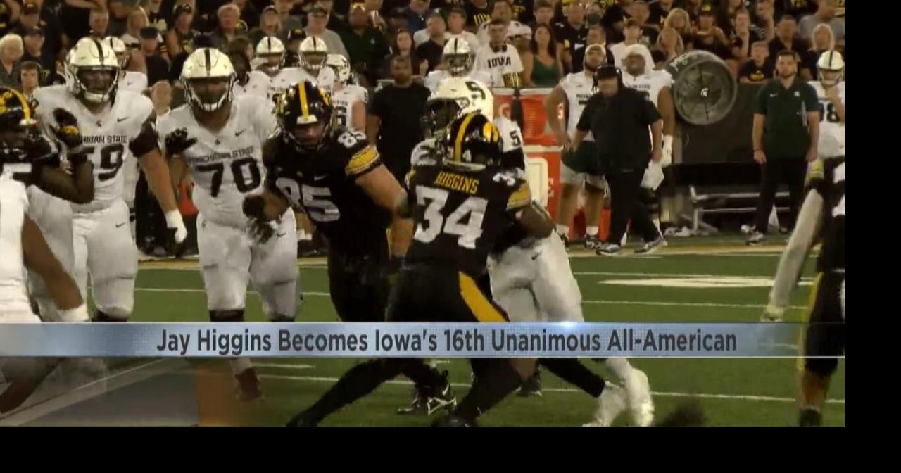 Jay Higgins becomes Iowa's 16th Unanimous All-American in program ...