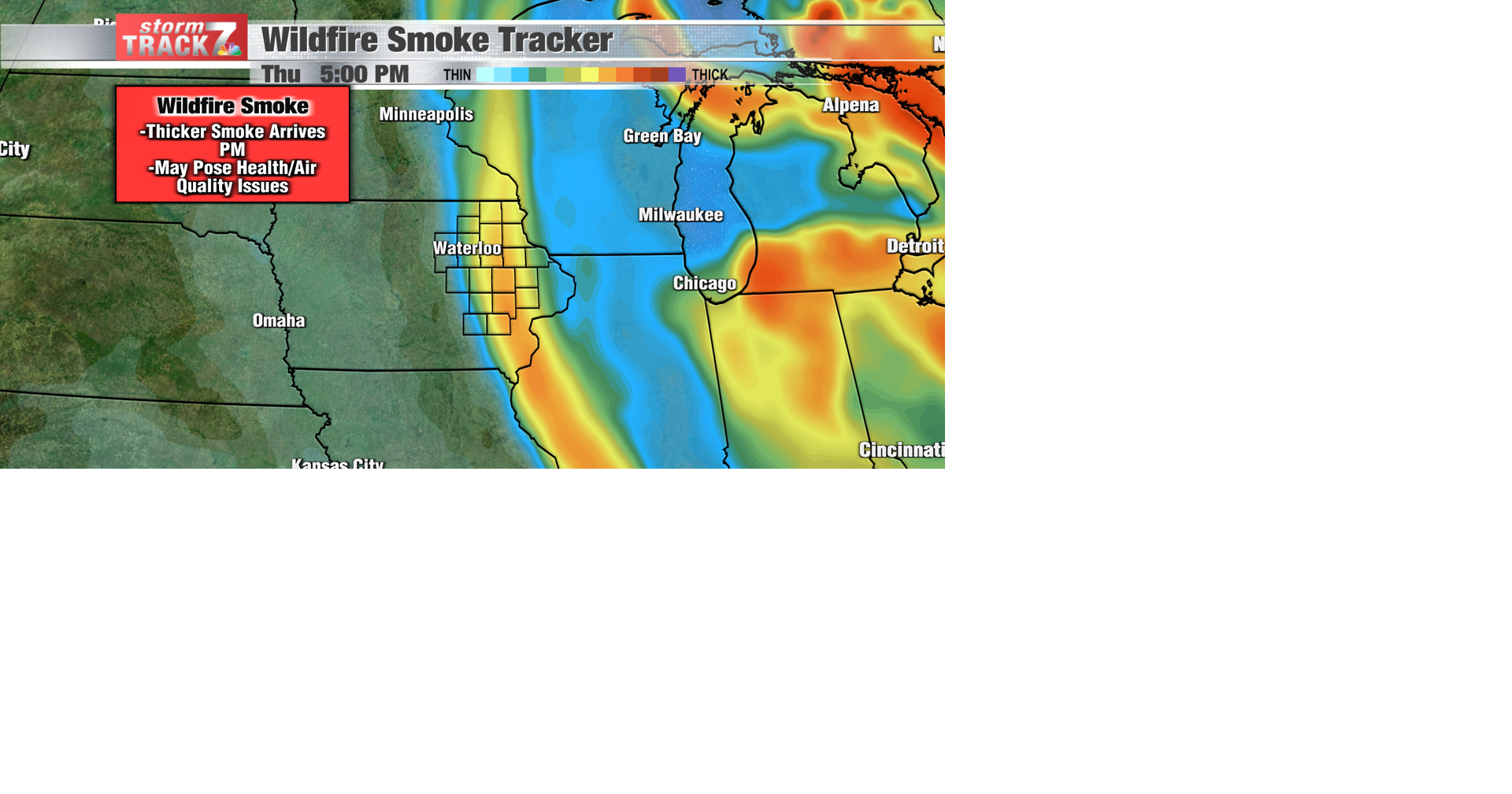 TRACKING: Wildfire smoke returns today | Forecast | kwwl.com