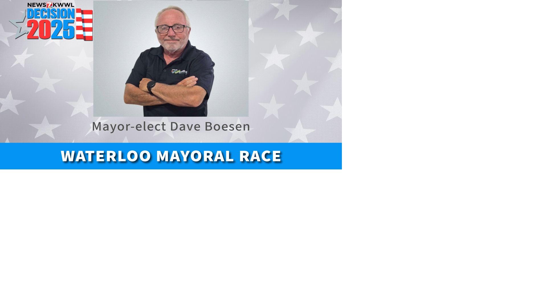 Councilman Dave Boesen elected new mayor of Waterloo; defeats incumbent ...