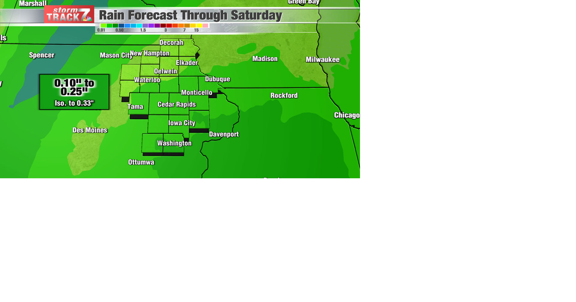 TRACKING: Some light rain to kick off the weekend | Forecast | kwwl.com