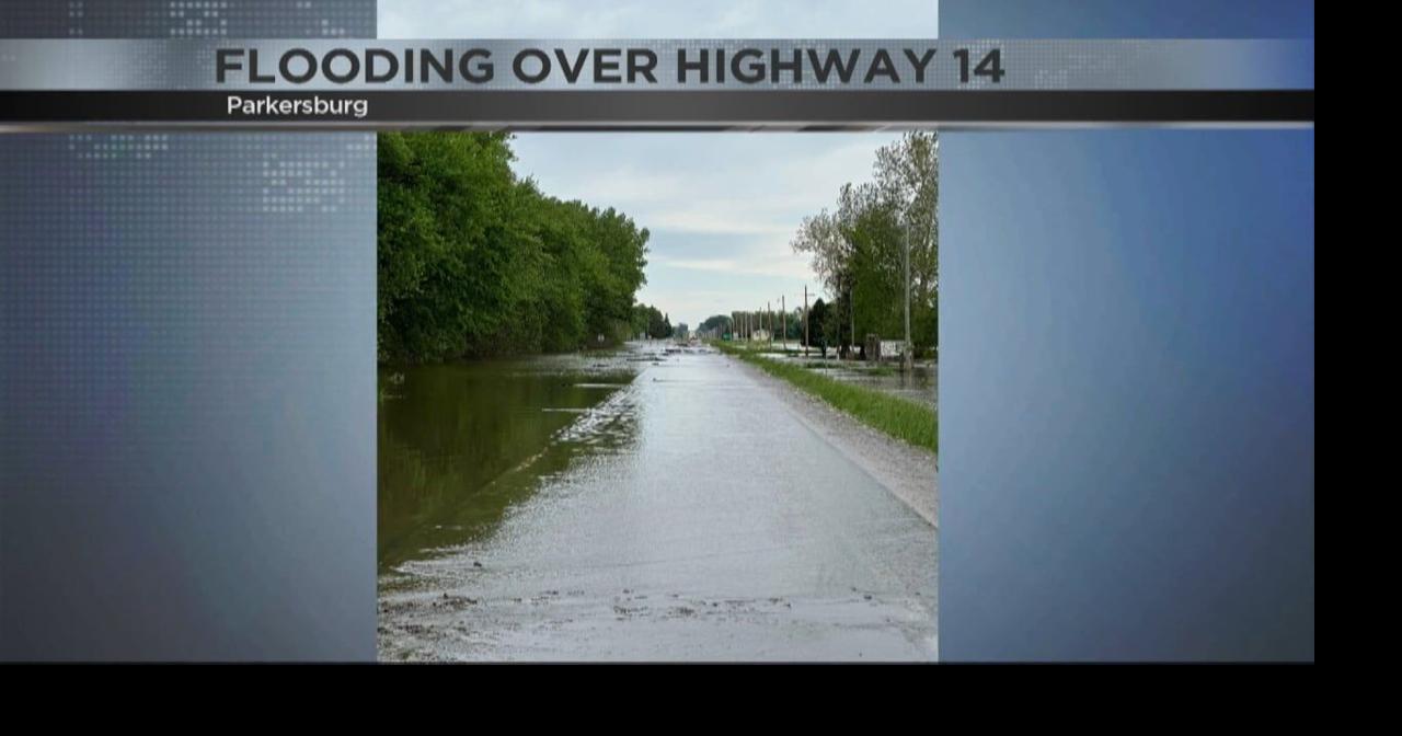Flooding over Highway 14 in Parkersburg | Video | kwwl.com
