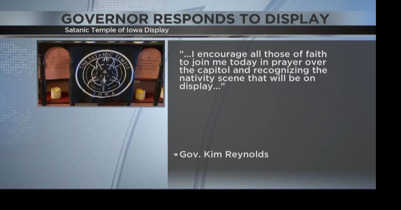 Governor Reynolds calls controversial Satanic display 'absolutely ...