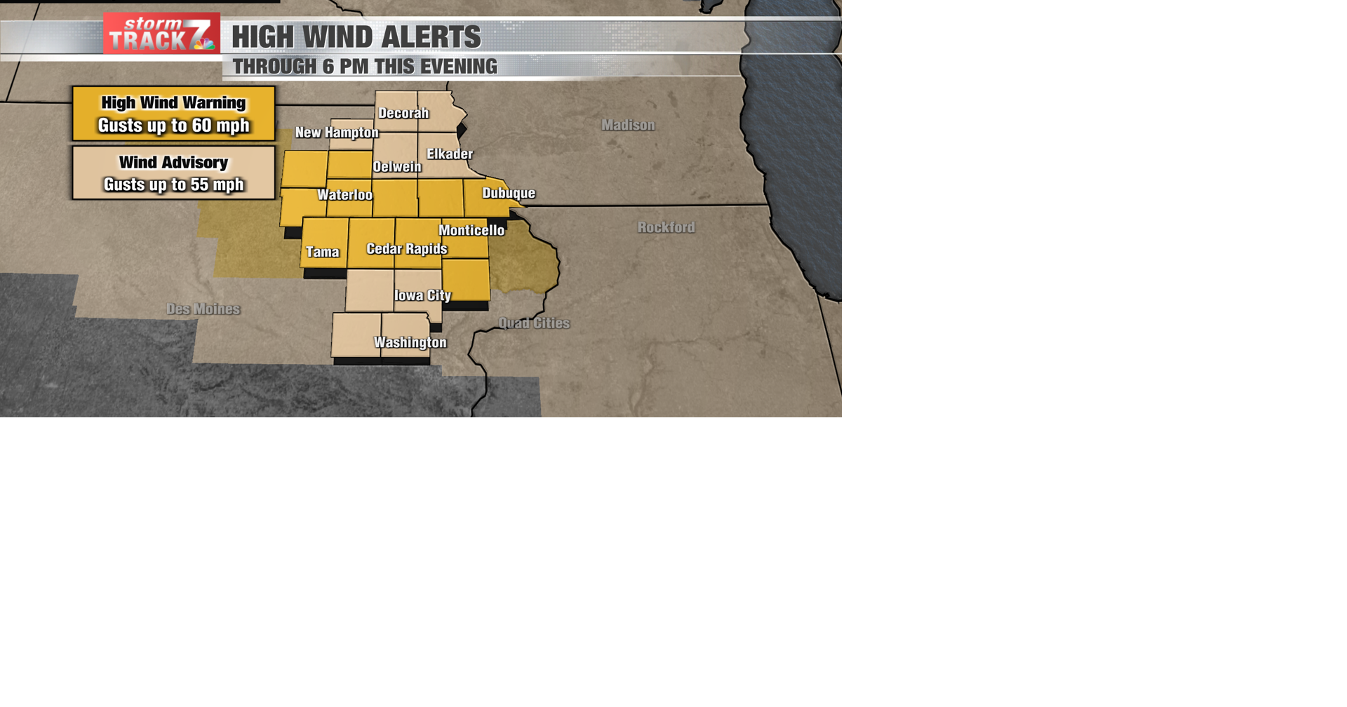 ALERT DAY: 60 mph wind gusts with a critical fire risk | Forecast ...