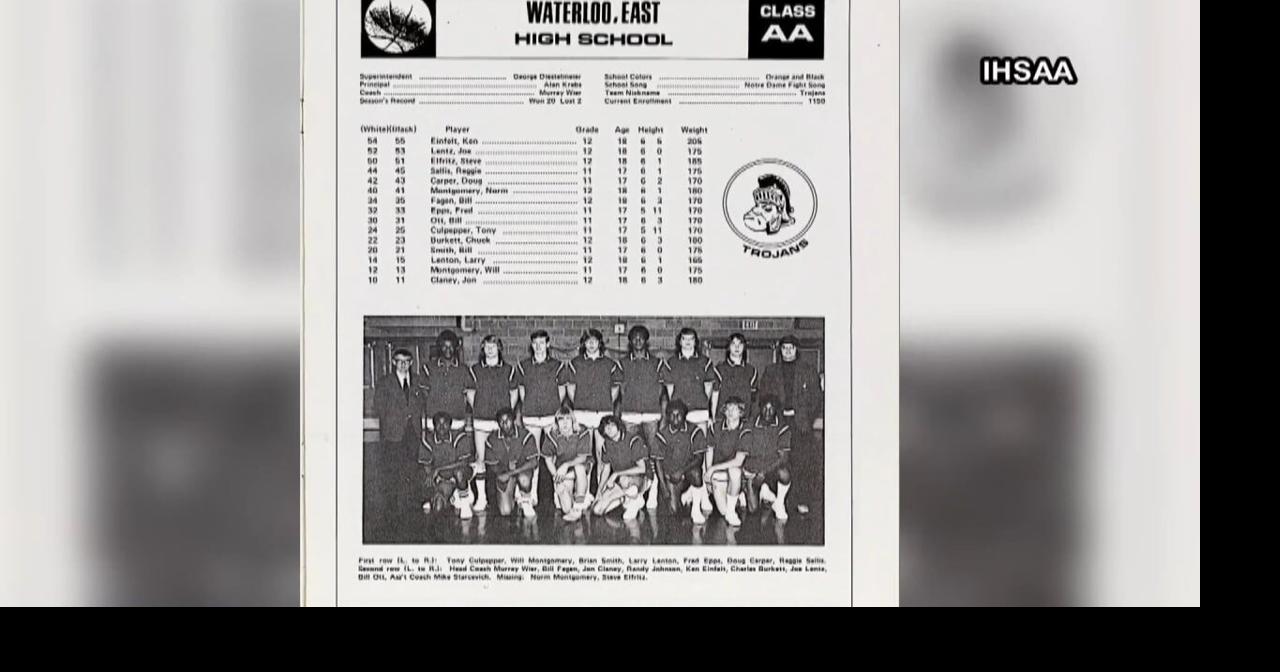 1974 Waterloo East High boys basketball teams gets recognized ...