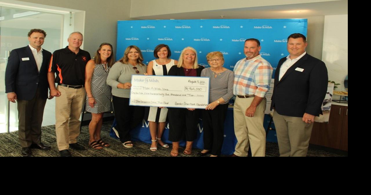 Solon based family foundation donates $1.95 million to Make-A-Wish Iowa ...