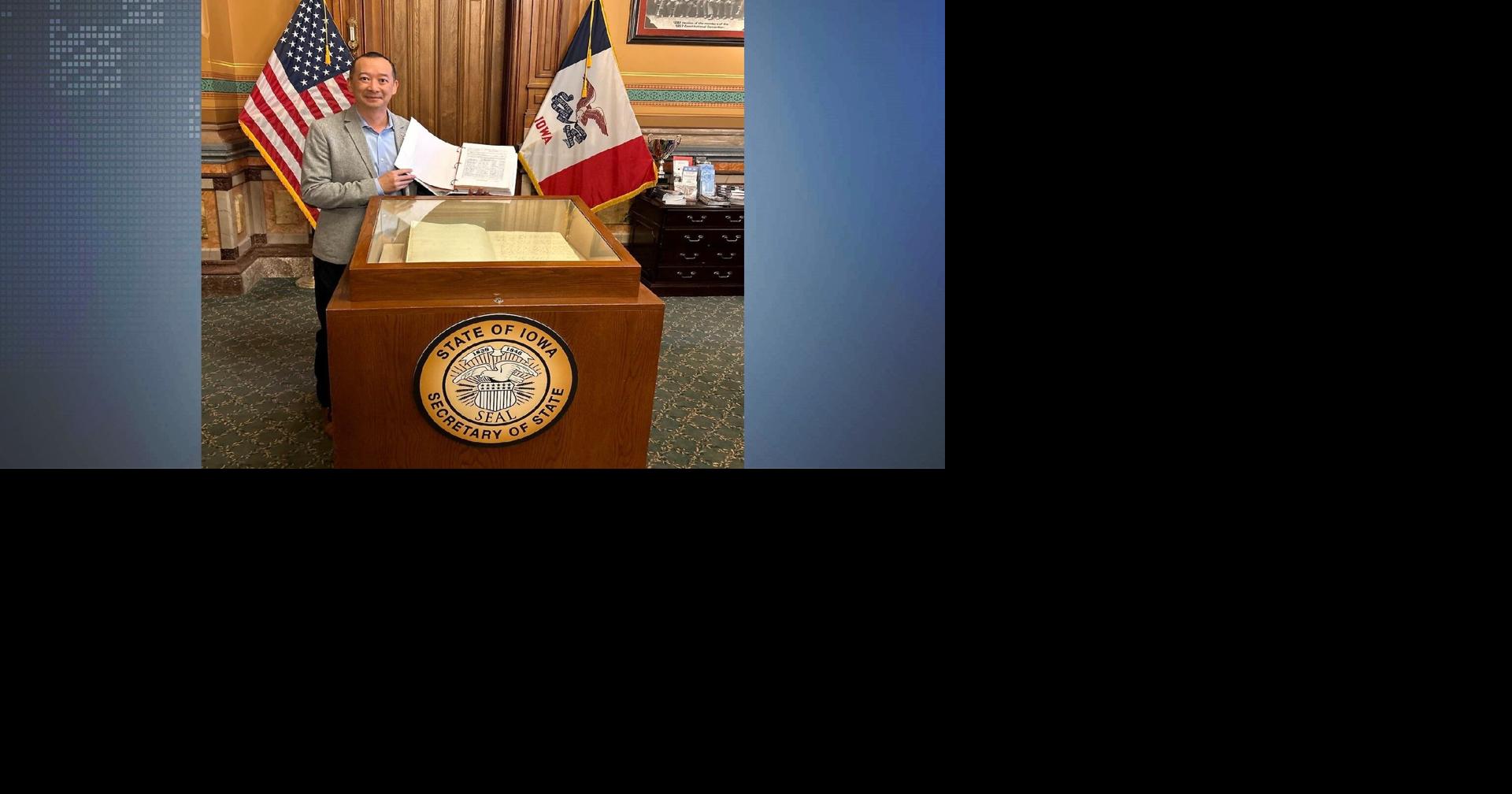 Lanon Baccam files papers for Iowa's Third Congressional District race ...