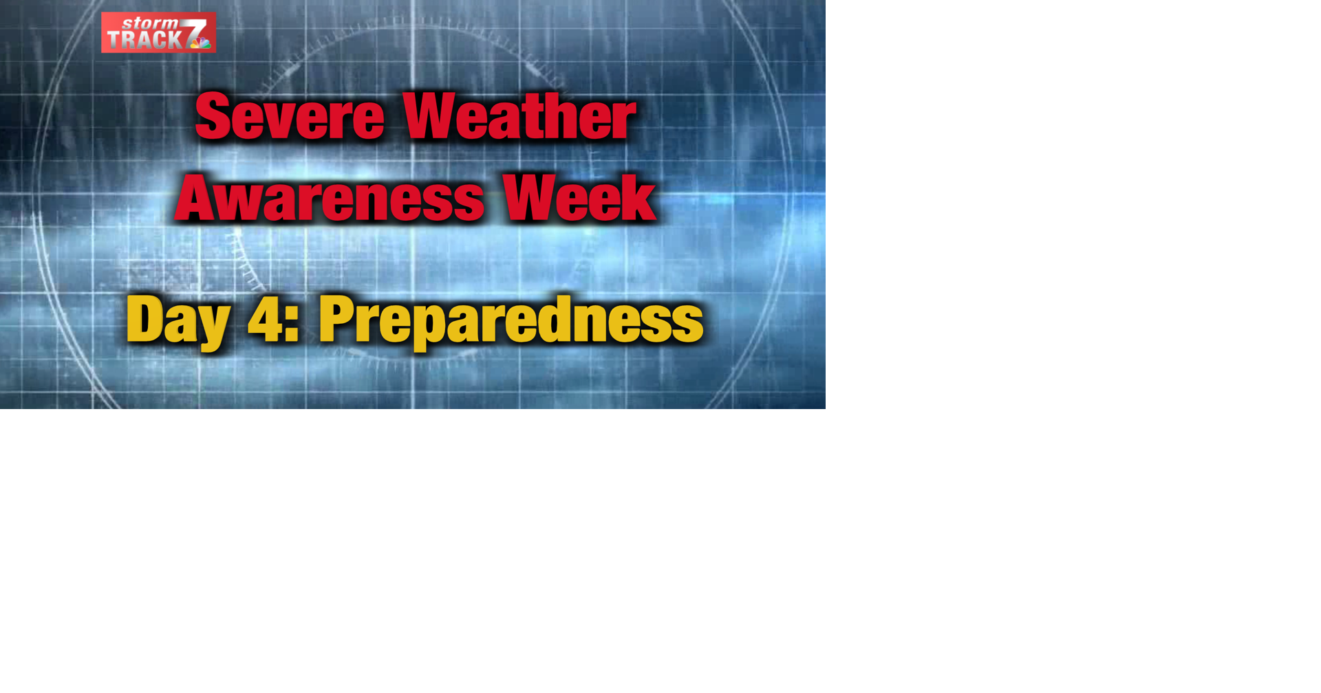 Severe Weather Awareness Week day 4: Family preparedness | Schnack's ...