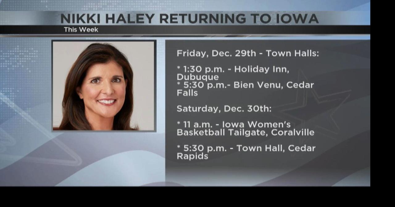 Nikki Haley continuing Iowa campaign this week | Politics | kwwl.com