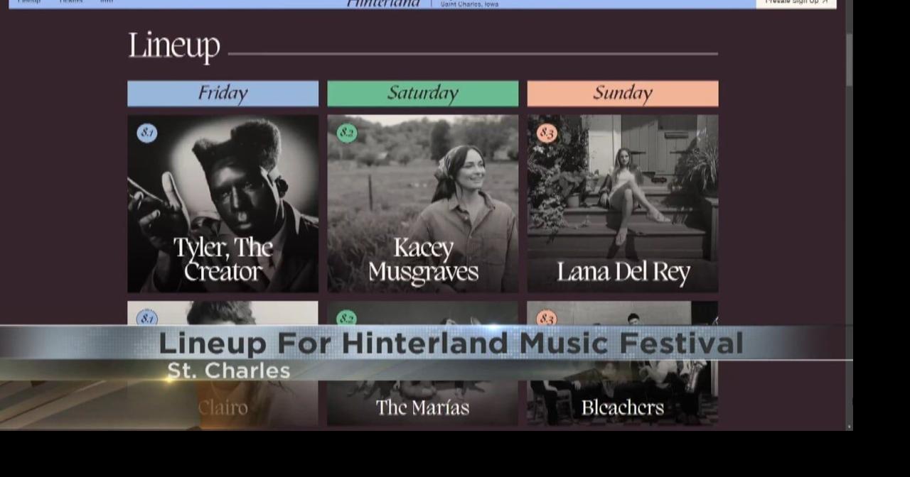 Hinterland lineup has been unveiled | Video | kwwl.com