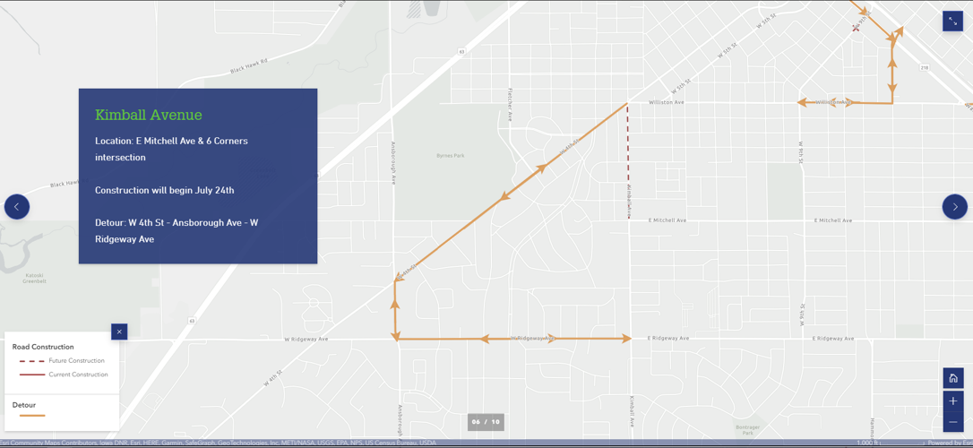 Waterloo road construction to close down Kimball Ave. | Waterloo | kwwl.com